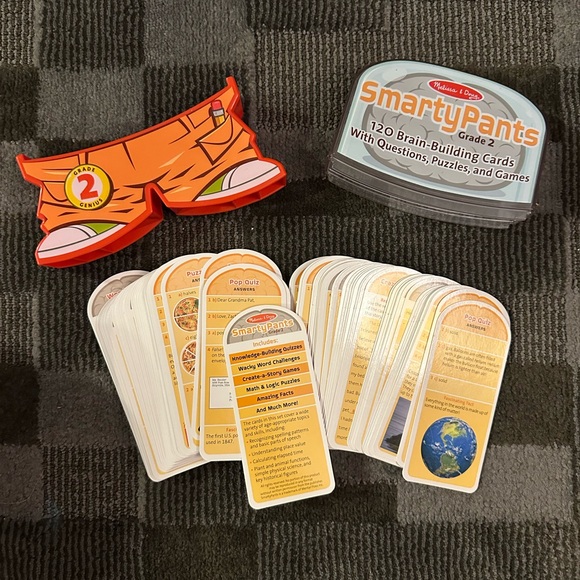 Melissa & Doug | Games | Melissa Doug Smarty Pants Orange Card Set ...
